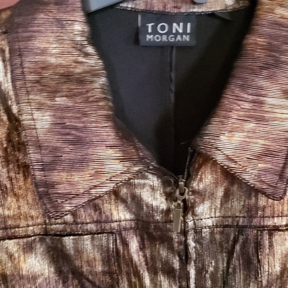 Toni Morgan | Jackets & Coats | Toni Morgan Classy Copper Gold Jacket ...